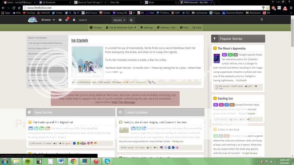 FIMFiction.net - My Little Pony: Friendship is Magic Fanfiction