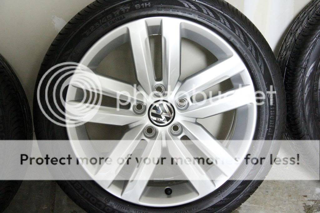 FS: 2012 GLI Base 17" Bathurst OEM Wheels & Tires-Pics $575 -Mint ...